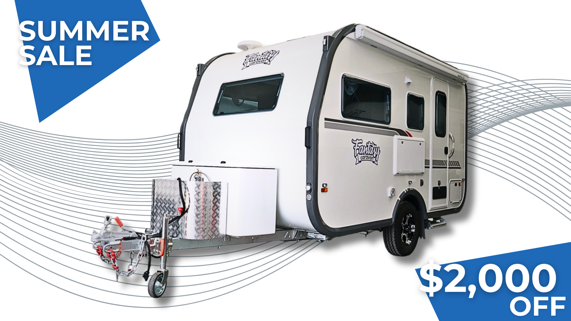 12 foot Caravan with Shower and Toilet | Mystic 12